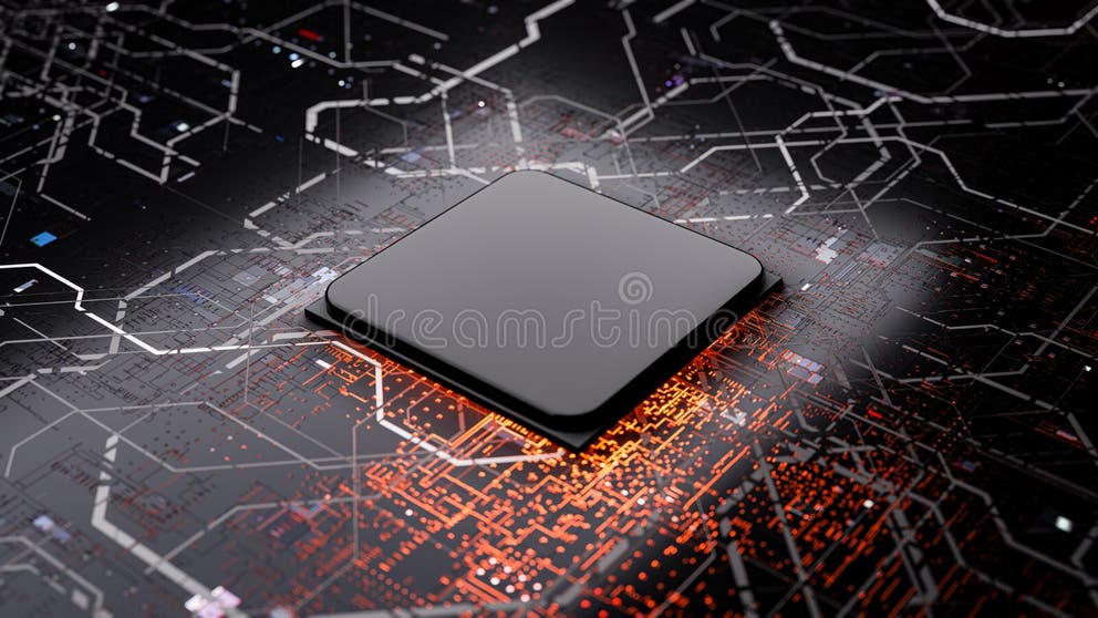 Concepto Cpu De Procesadores De Computadora Centrales Stock de ...