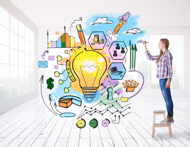Concepto Creativo De La Idea Imagen de archivo - Imagen de imaginación ...