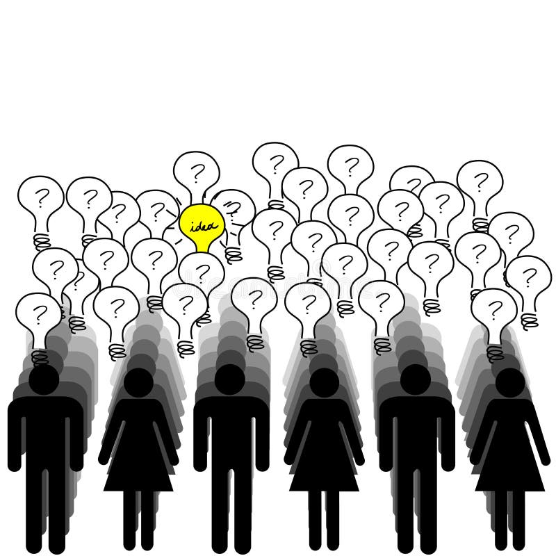 Empresaria Que Tiene Una Idea Foto de archivo - Imagen de oriente ...