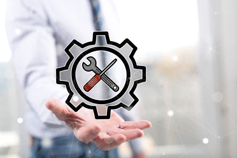 Concepto de ajustes foto de archivo. Imagen de ayuda - 115382474