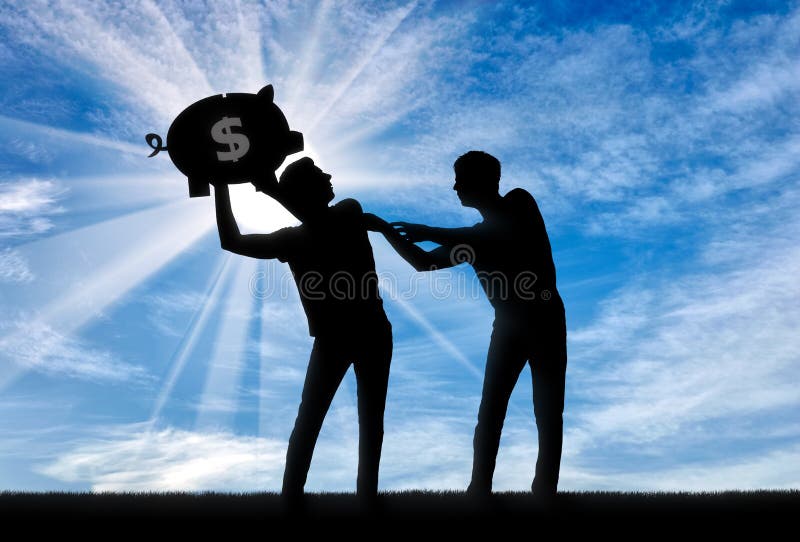 Concepto De Avaricia Y De Egoísmo Imagen de archivo - Imagen de rayos ...