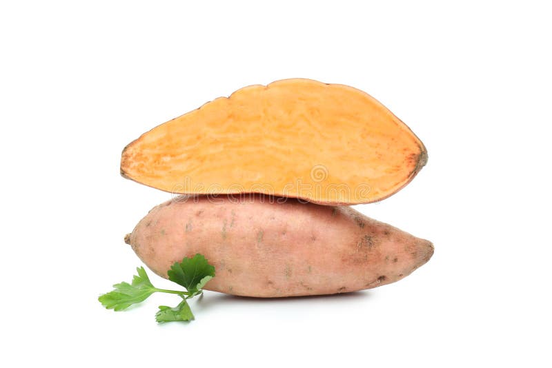 Concepto De Batata De Verduras Aislada En Fondo Blanco Imagen de ...