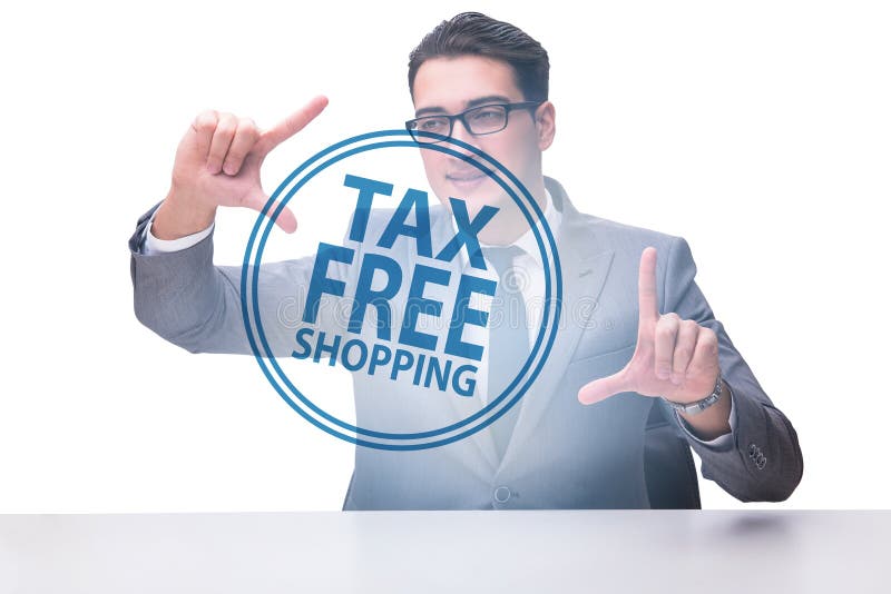 Concepto De Compra Libre De Impuestos Con Empresario Imagen de archivo ... Concepto De Compra Libre De Impuestos Con Empresario Imagen de archivo ...