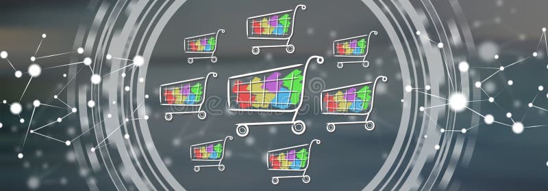 Concepto de compras stock de ilustración. Ilustración de concepto ...