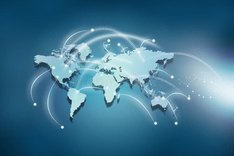 Conexiones globales stock de ilustración. Ilustración de documento ...