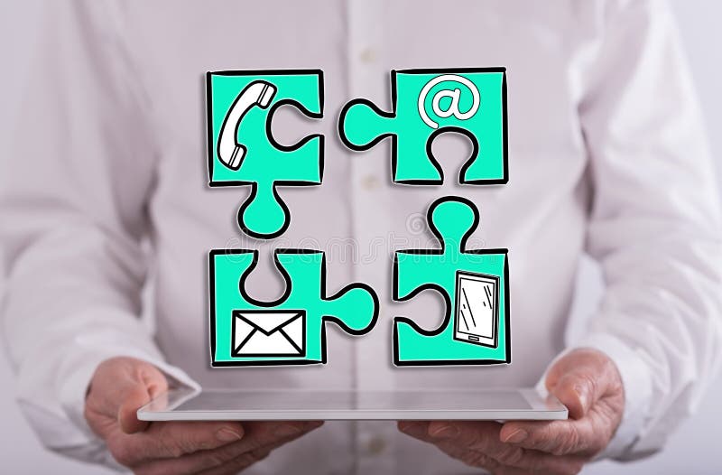 Concepto de contacto imagen de archivo. Imagen de negocios - 113230171