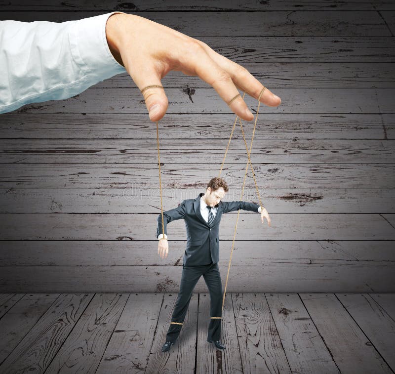 Hombre Controlando Marioneta Persona Fotos de stock - Fotos libres de ...