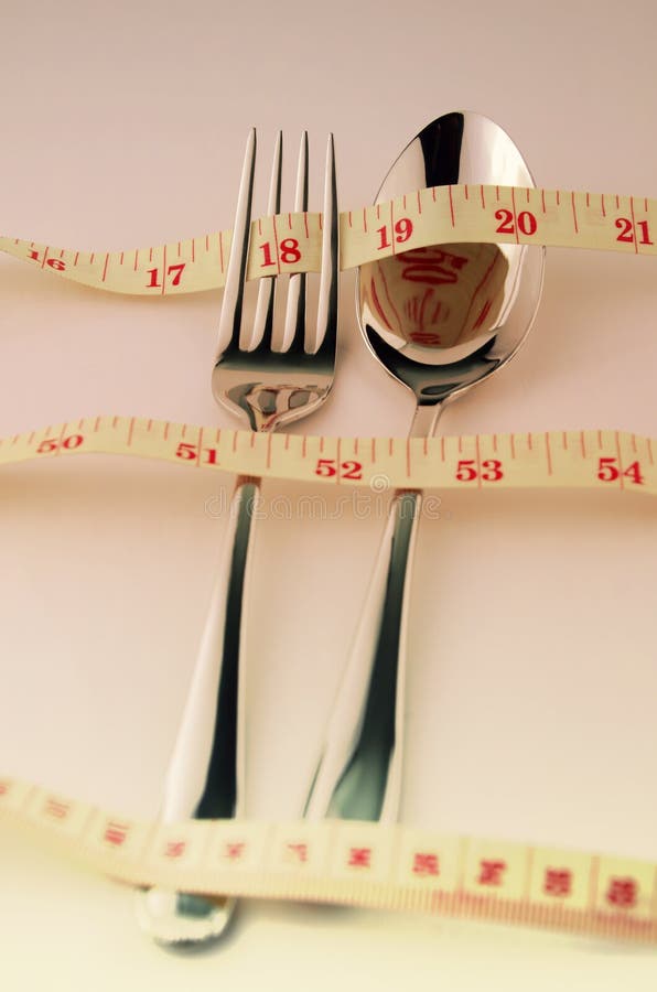 Concepto De Control De Peso Por Control De La Dieta Foto de archivo ...
