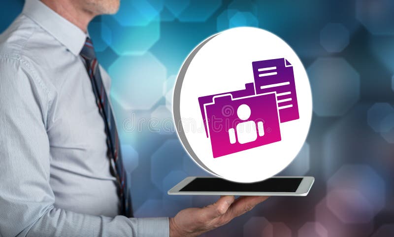 Concepto De Datos Personales Imagen de archivo - Imagen de informe ...