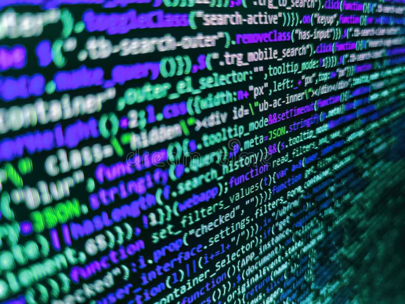 Concepto De Desarrollo De Programas. Código De Programación Pantalla ...