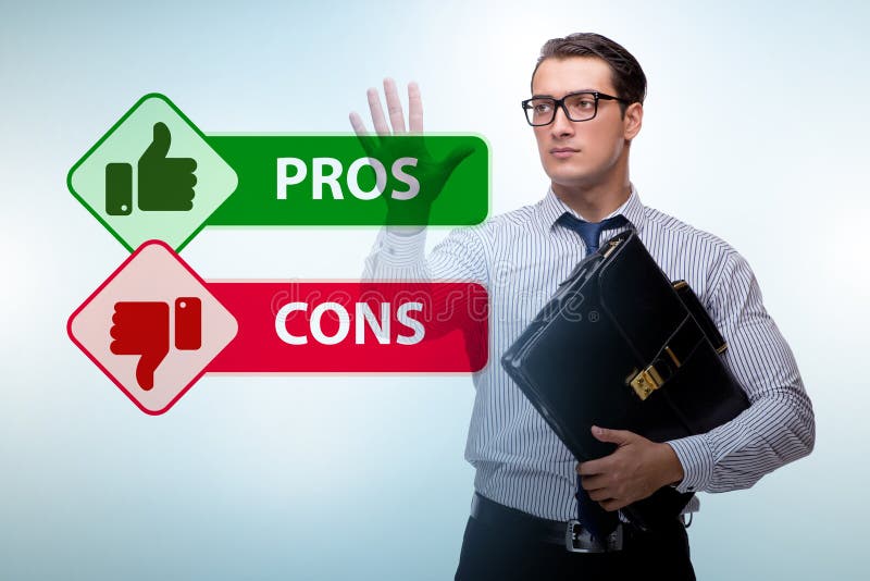 Concepto De Elección De Pros Y Contras Foto de archivo - Imagen de ...