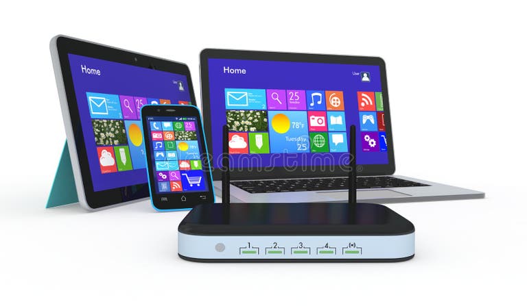 Puerta De Enlace Internet Ilustraciones Stock, Vectores, Y Clipart ...