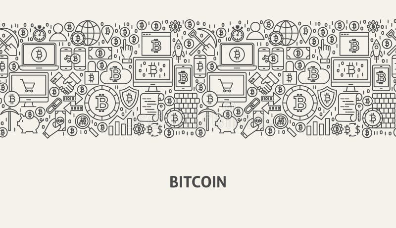 Concepto De La Bandera De Bitcoin Ilustración del Vector - Ilustración ...