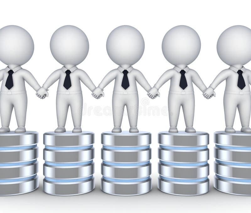 Concepto De La Base De Datos Stock de ilustración - Ilustración de ...