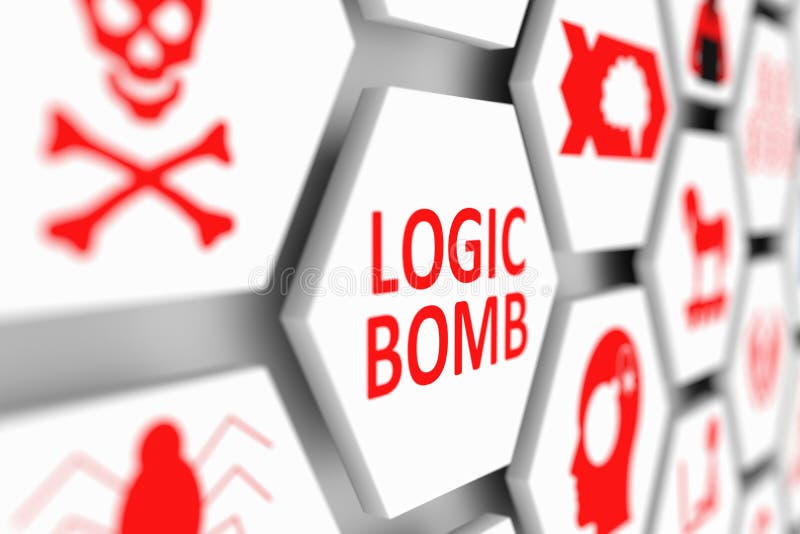 Bomba lógica stock de ilustración. Ilustración de bicho - 130219582