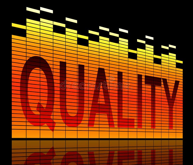 Calidad Concepto Con La Gente, Las Letras Y Los Iconos Ejemplo Plano ...