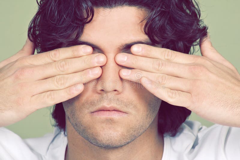 Concepto de la ceguera foto de archivo. Imagen de piel - 23048458