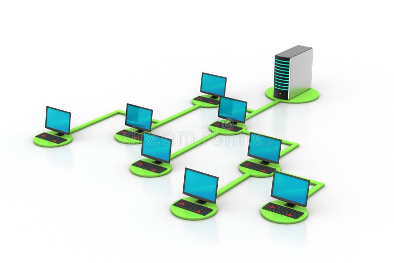 Concepto De La Comunicación De La Red Y Del Internet Stock de ...