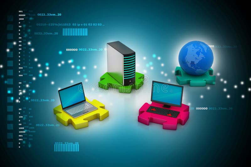 Concepto De La Comunicación De La Red Y Del Internet Stock de ...