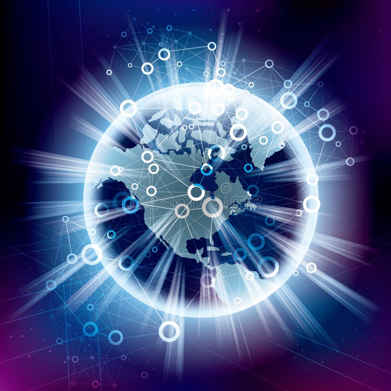 Dise?o De Concepto De La Comunicaci?n Global Ilustración del Vector - Ilustración de icono ...