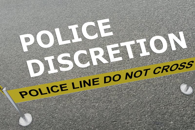 Concepto De La Discreción De La Policía Stock de ilustración ...