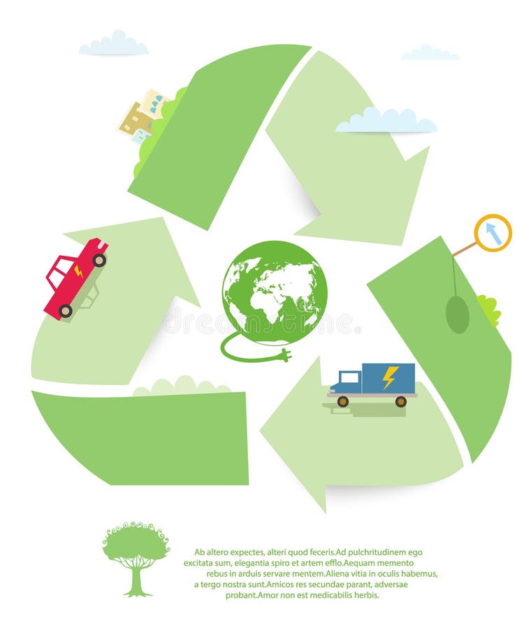 El Concepto De Protección Del Medio Ambiente Ilustración del Vector ...