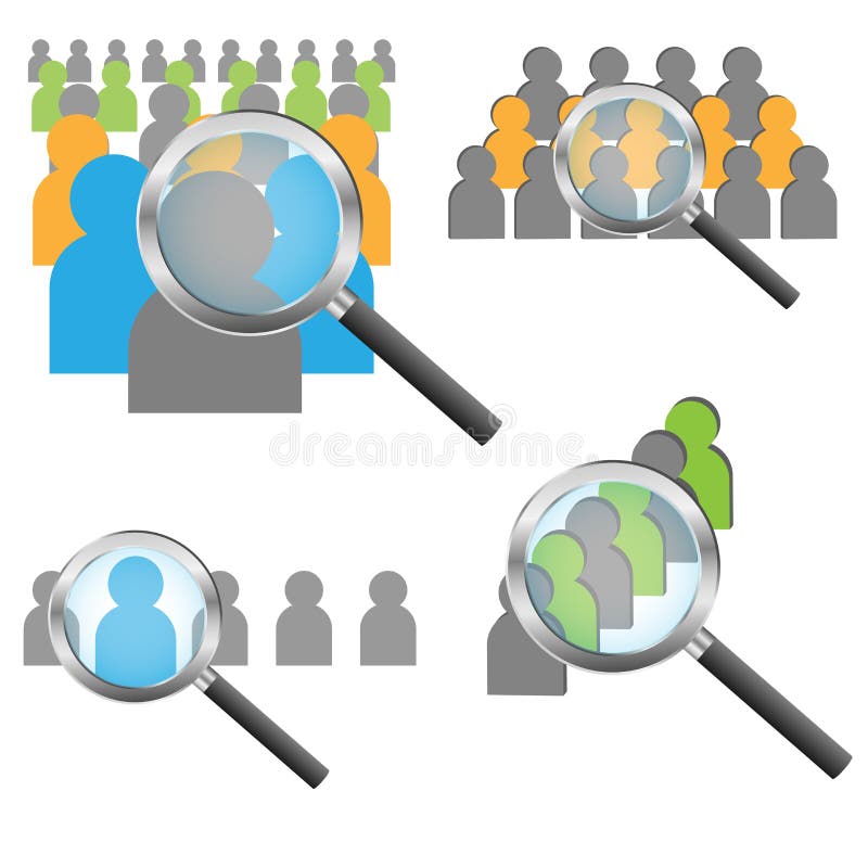 Concepto De La Gente Del Hallazgo Ilustración del Vector - Ilustración ...