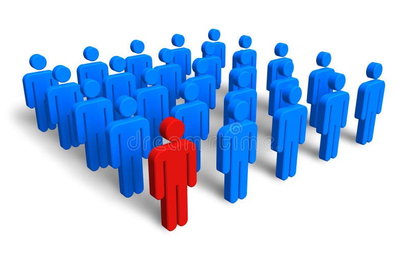 Concepto De La Individualidad Stock de ilustración - Ilustración de ...