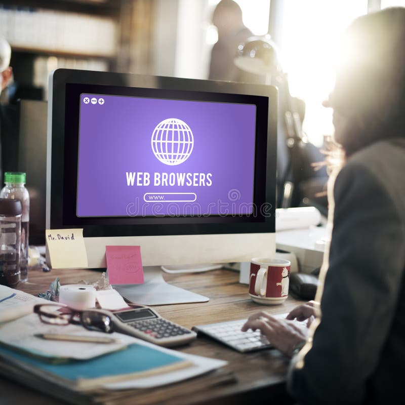 Concepto De La Tecnología De La Red De Internet Del Explorador Web Foto ...