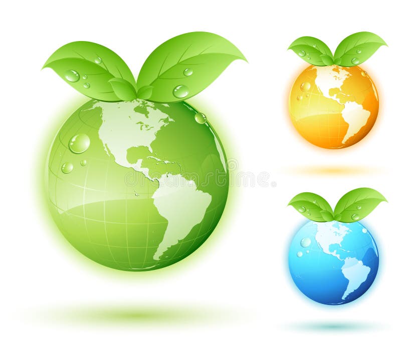 Concepto De La Tierra Verde Ilustración del Vector - Ilustración de ...