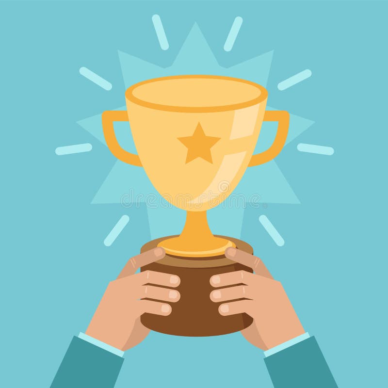 Símbolo Del Trofeo De La Copa De Victoria Del Vector Ilustración del ...