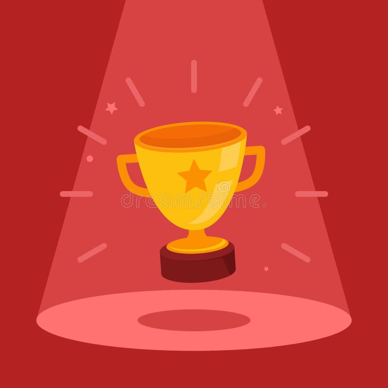 Símbolo Del Trofeo De La Copa De Victoria Del Vector Ilustración del ...