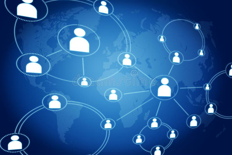 Concepto De Las Conexiones De Red Stock de ilustración - Ilustración de ...