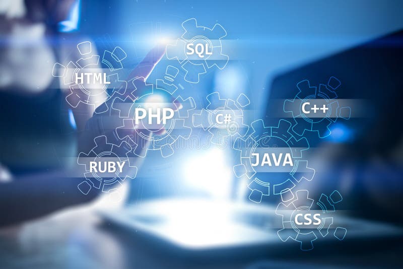 Concepto De Las Herramientas De Desarrollo Web En La Pantalla Virtual ...