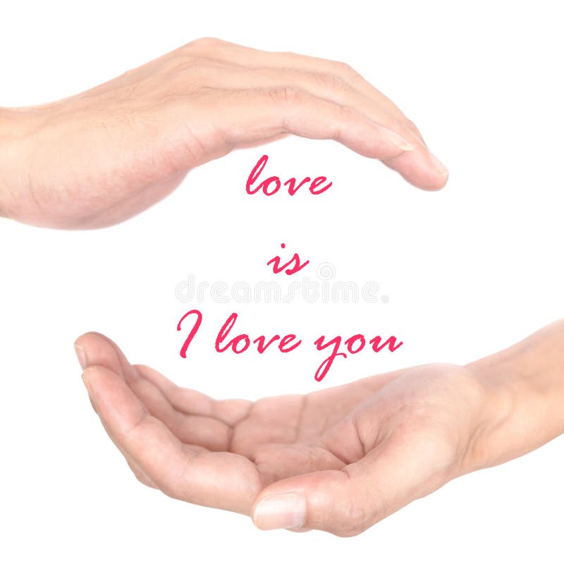 Concepto De Las Manos Para El Amor Imagen de archivo - Imagen de ...