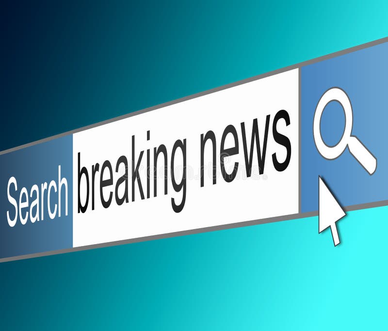 Concepto De Las Noticias De última Hora. Stock de ilustración ...