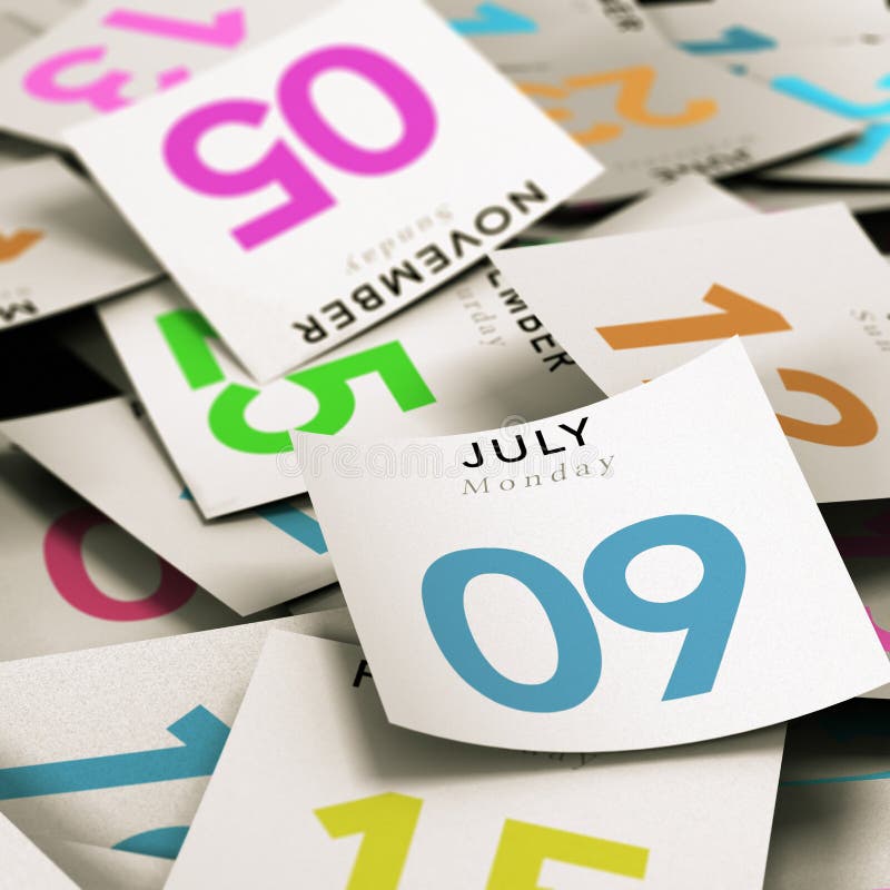 Concepto de los días stock de ilustración. Ilustración de ocupado ...
