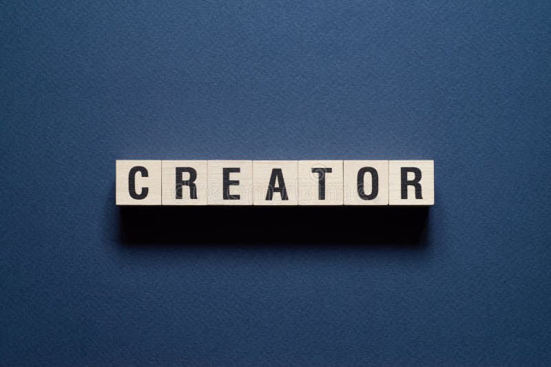 Concepto De Palabra Creadora En Cubos Foto de archivo - Imagen de ...