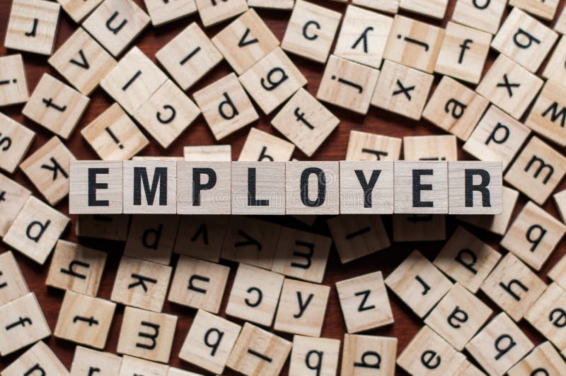 Concepto De Palabra De Empleador Foto de archivo - Imagen de desarrollo ...