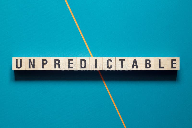 Concepto De Palabra Impredecible En Cubos Imagen de archivo - Imagen de ...
