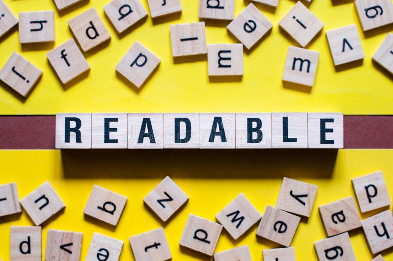 Concepto De Palabra Legible En Cubos Imagen de archivo - Imagen de ...