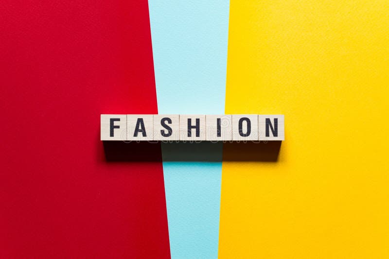 Concepto De Palabra De Moda En Cubos Foto de archivo - Imagen de texto ...