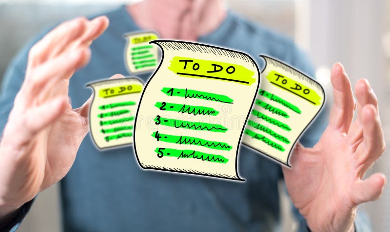 Concepto De Para Hacer La Lista Foto de archivo - Imagen de ...