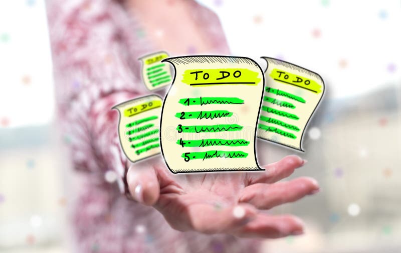 Concepto De Para Hacer La Lista Imagen de archivo - Imagen de orden ...