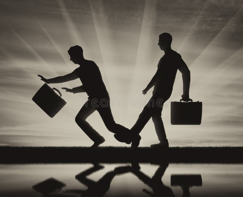 Concepto De Un Rival En Negocio Imagen de archivo - Imagen de perdedor ...