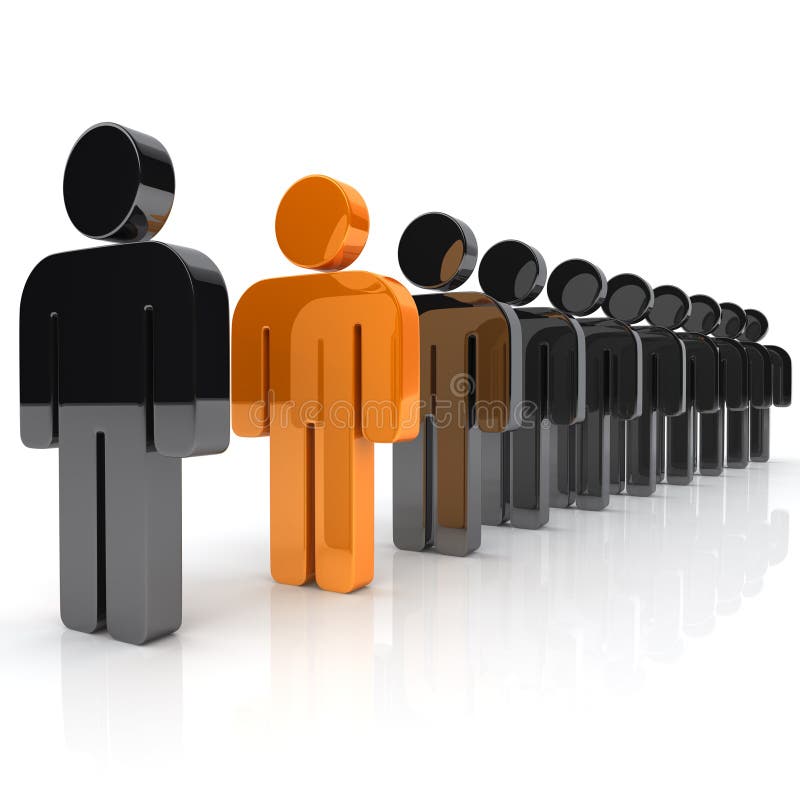 Concepto de unicidad stock de ilustración. Ilustración de redondo ...