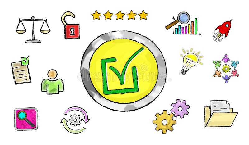 Concepto de validación stock de ilustración. Ilustración de proceso ...