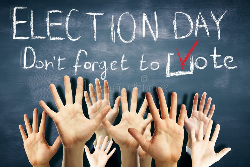 Concepto Del Día De Elección Imagen de archivo - Imagen de gesto ...
