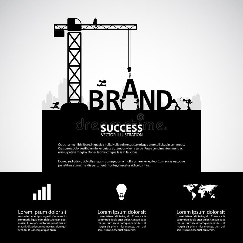 Concepto Del Edificio De La Marca Del Diseño, Ejemplo Del Vector Ilustración del Vector ...