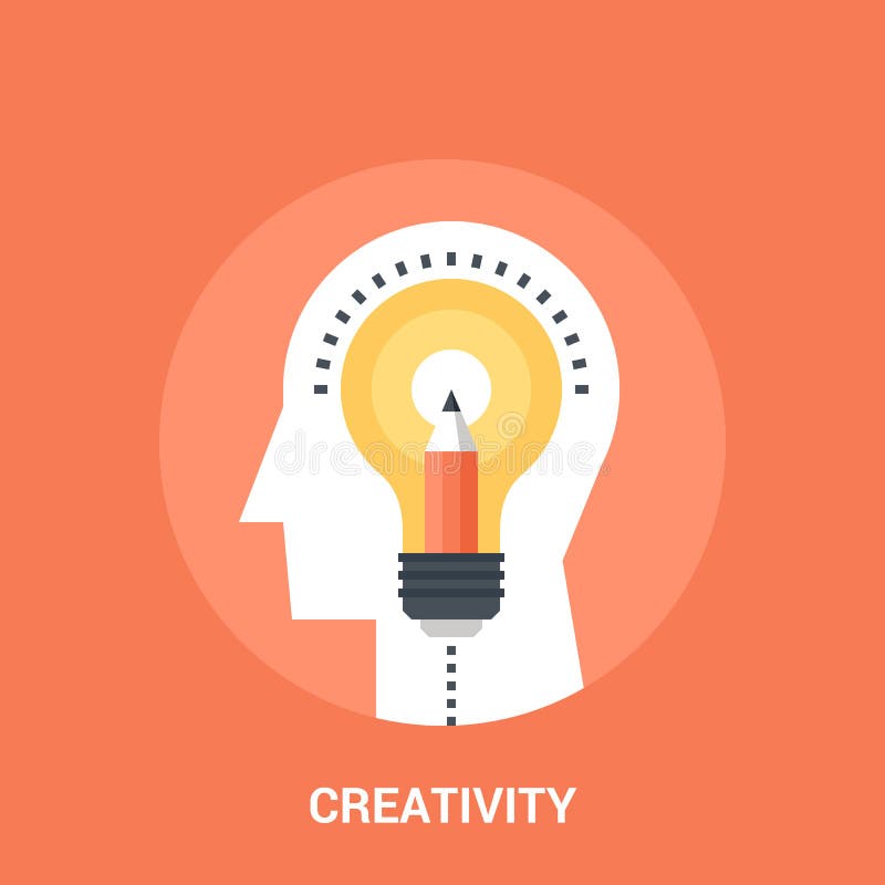 Icono De La Creatividad Resuma El Diseño Fino Del Estilo De La ...